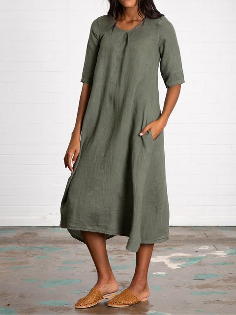 Justfashionnow Plus Size Linen Women Dresses Midi Dresses Sundress 1 ... Justfashionnow Plus Size Linen Women Dresses Midi Dresses Sundress 1 ...